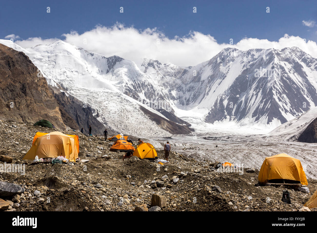 Base Camp of High Altitude Expedition Stock Photo - Alamy
