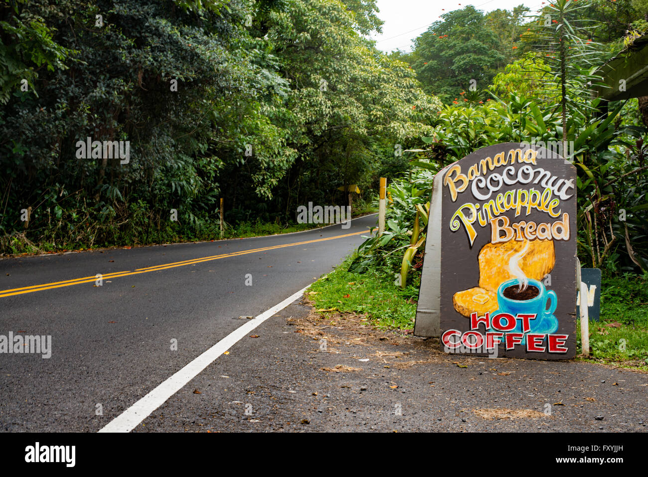 Coffee sign at roadside hi-res stock photography and images - Alamy