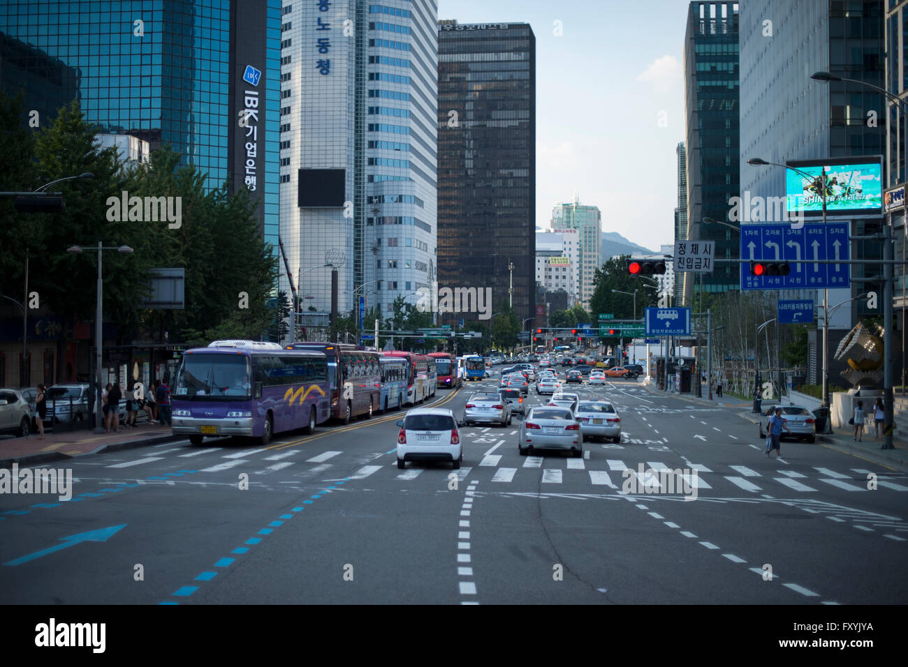 Scenery of Seoul downtown in Korea Stock Photo - Alamy