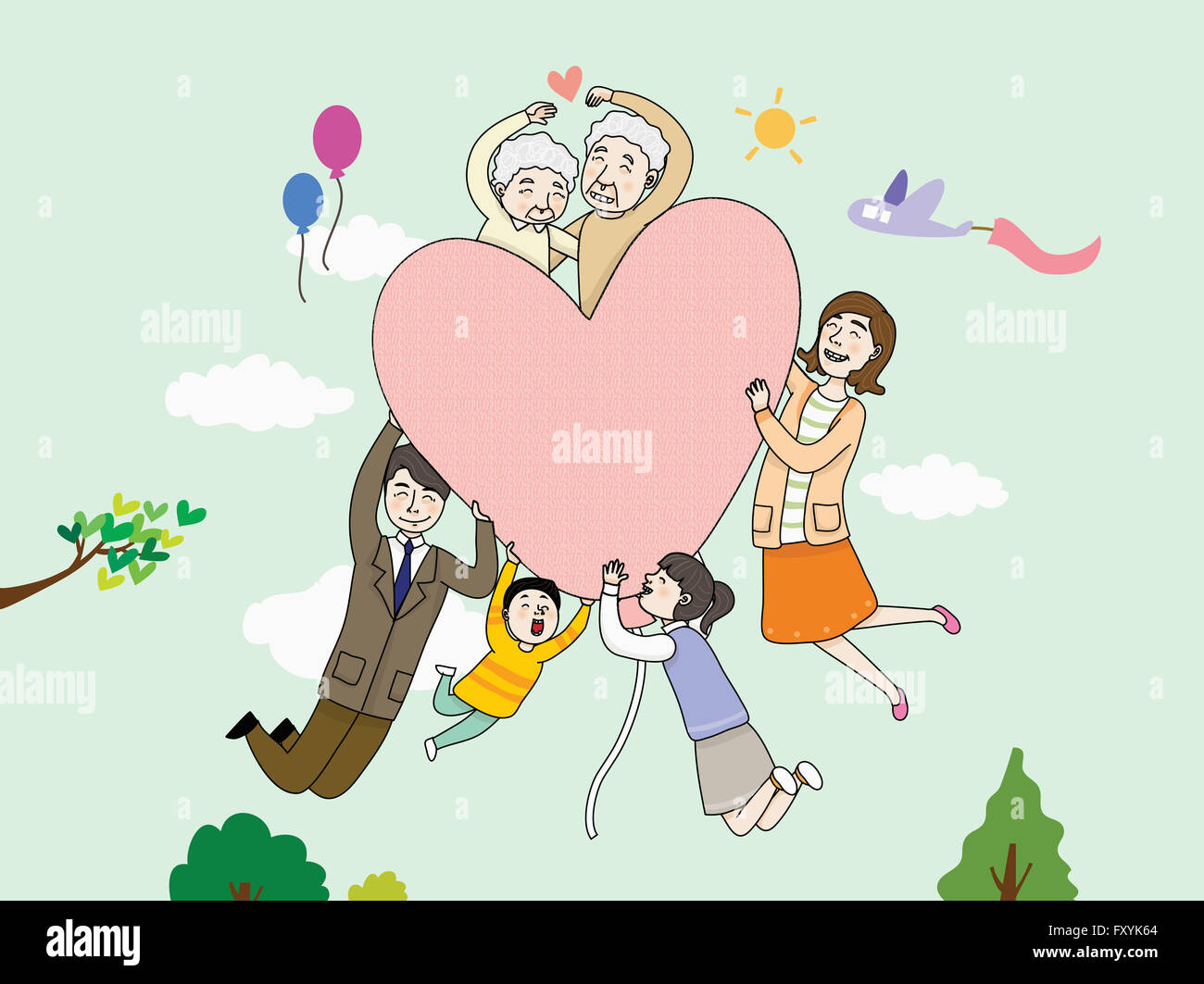 Illustration representing family hi-res stock photography and images ...
