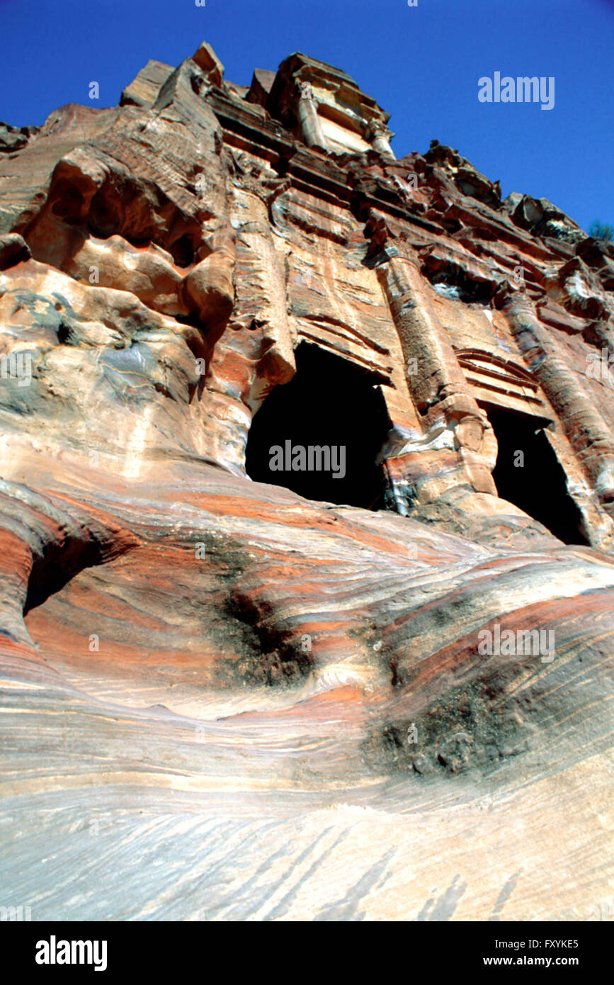 Palace tomb is part of the Royal Tombs, Petra, Jordan Stock Photo - Alamy