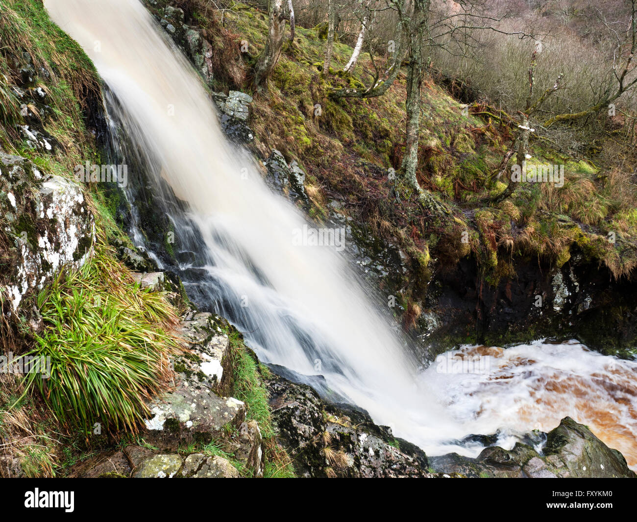 Linhope Spout waterfall in the Ingram Valley Northumberland National ...