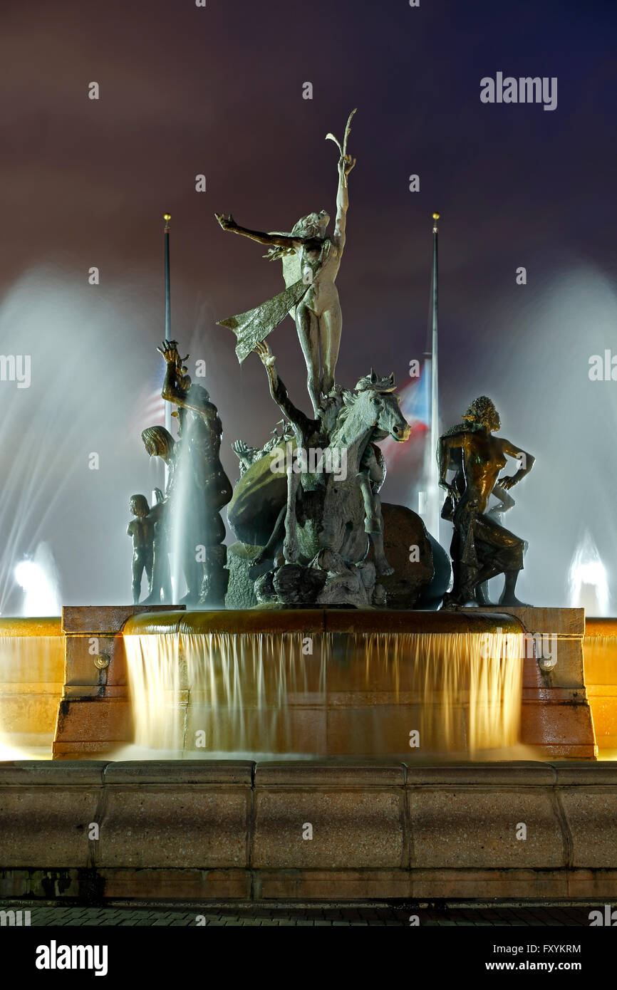 Raices (Roots) fountain, Old San Juan, Puerto Rico Stock Photo - Alamy