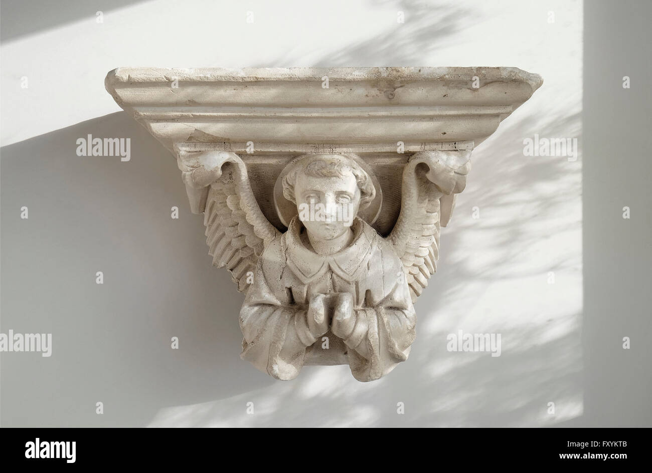 carved angelic stone plinth Stock Photo - Alamy