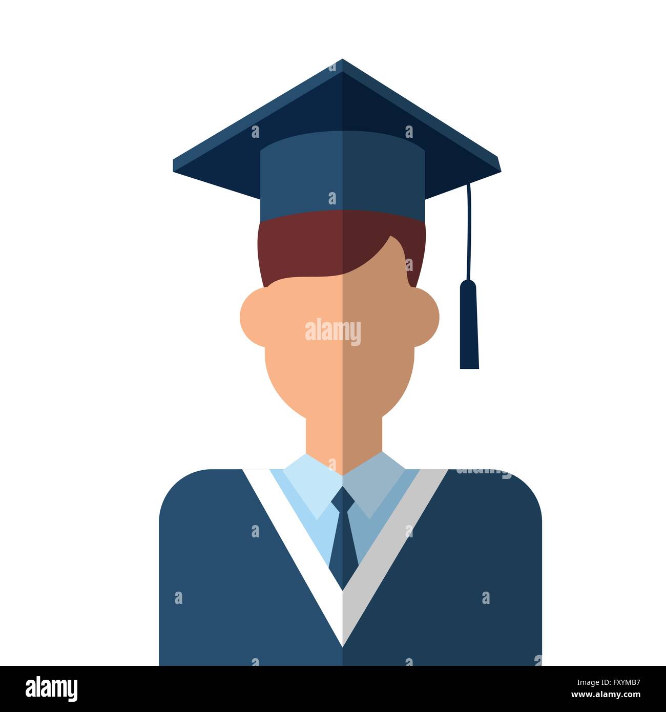 Graduate Student Icon Graduation Gown Stock Vector Image & Art - Alamy