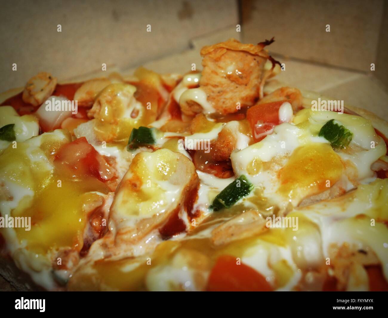 Cut off slice pizza Stock Photo - Alamy