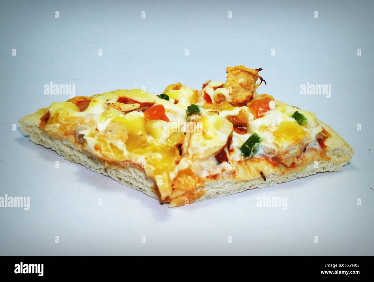 Cut off slice pizza Stock Photo - Alamy