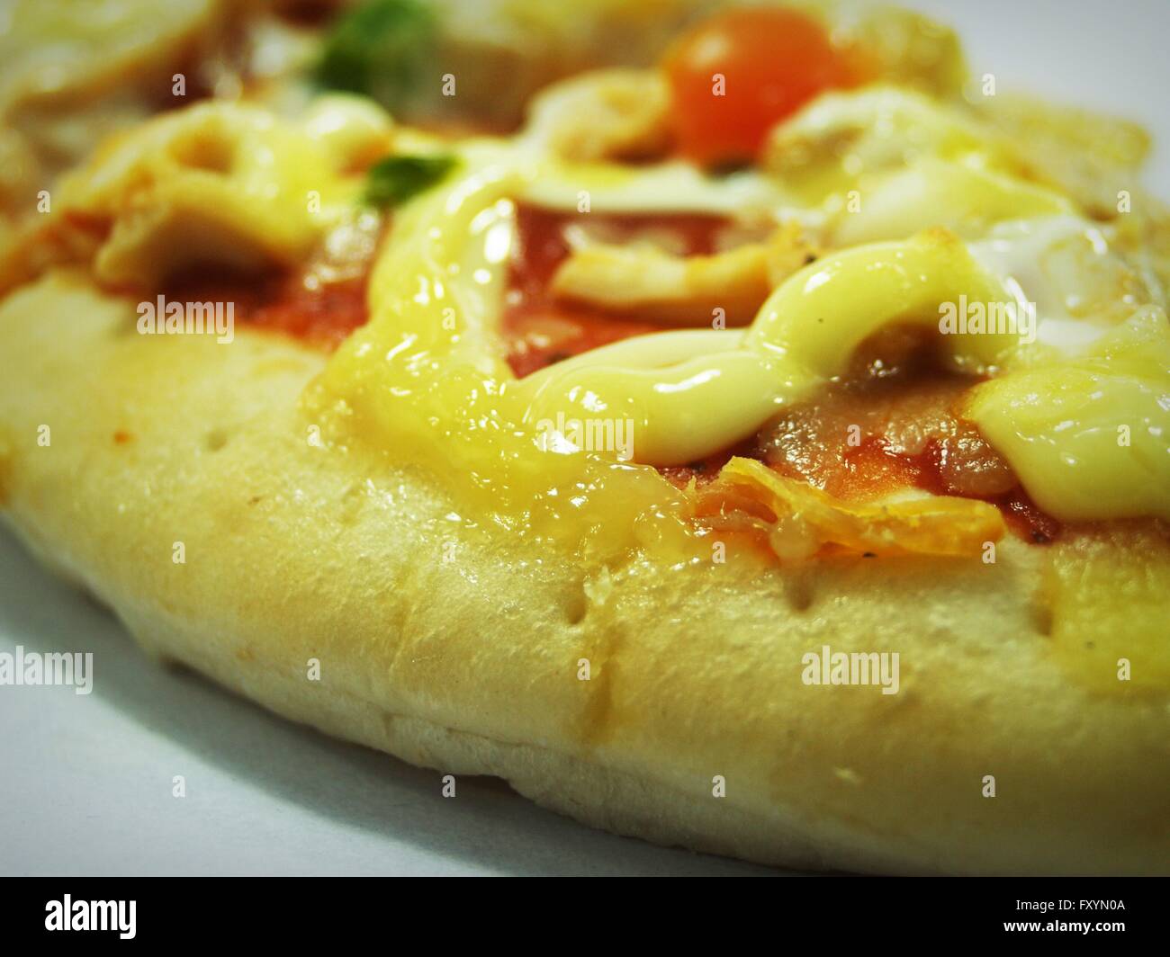 Cut off slice pizza Stock Photo - Alamy