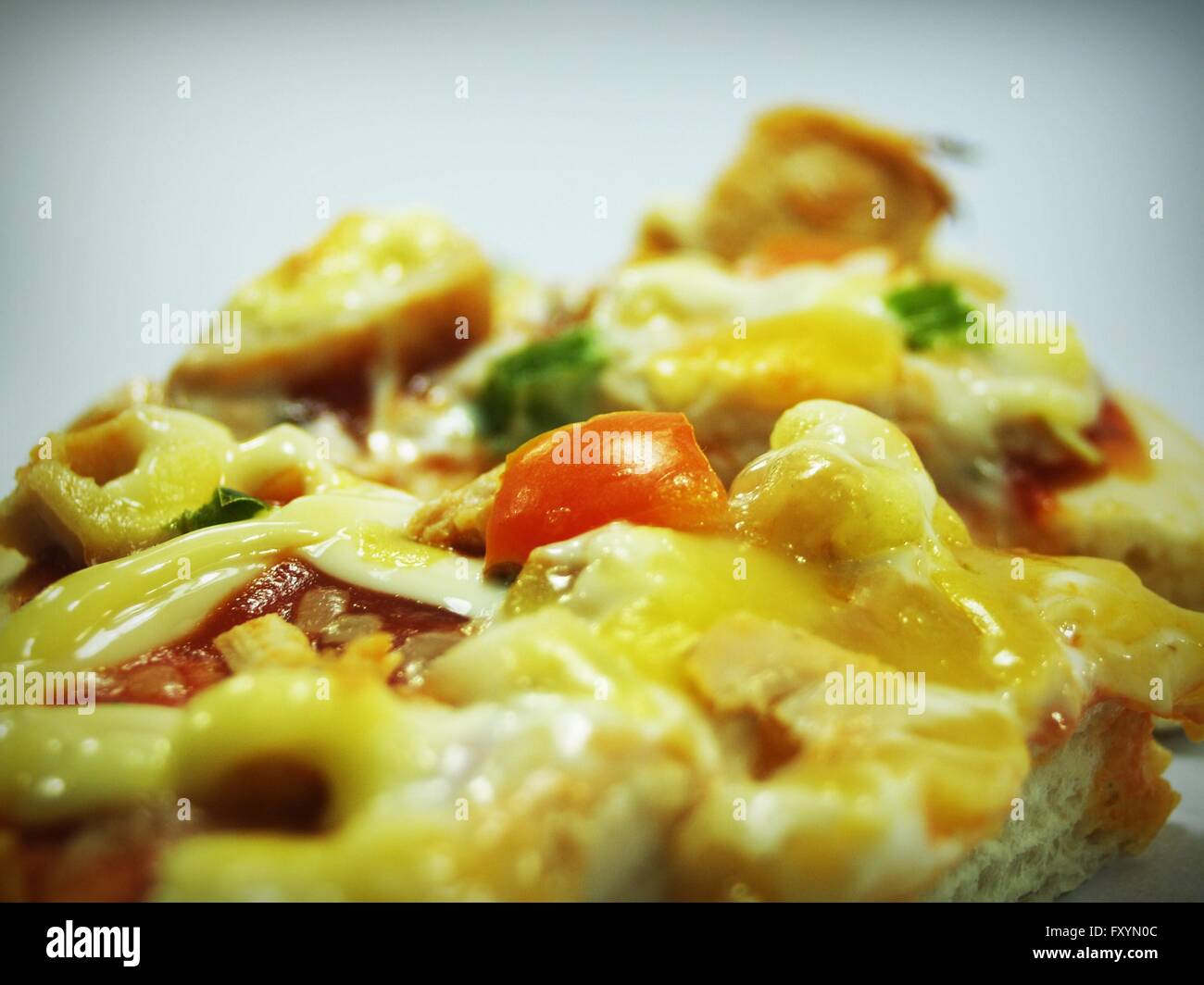 Cut off slice pizza Stock Photo - Alamy
