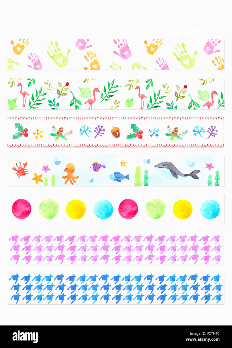 Various design source in pastel colors in illustration Stock Photo - Alamy