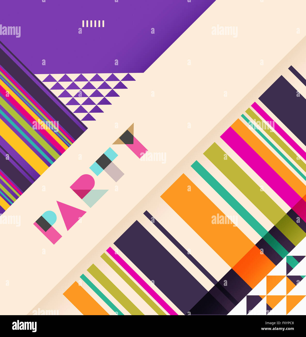 Abstract copy space design in geometric illustration for poster design ...