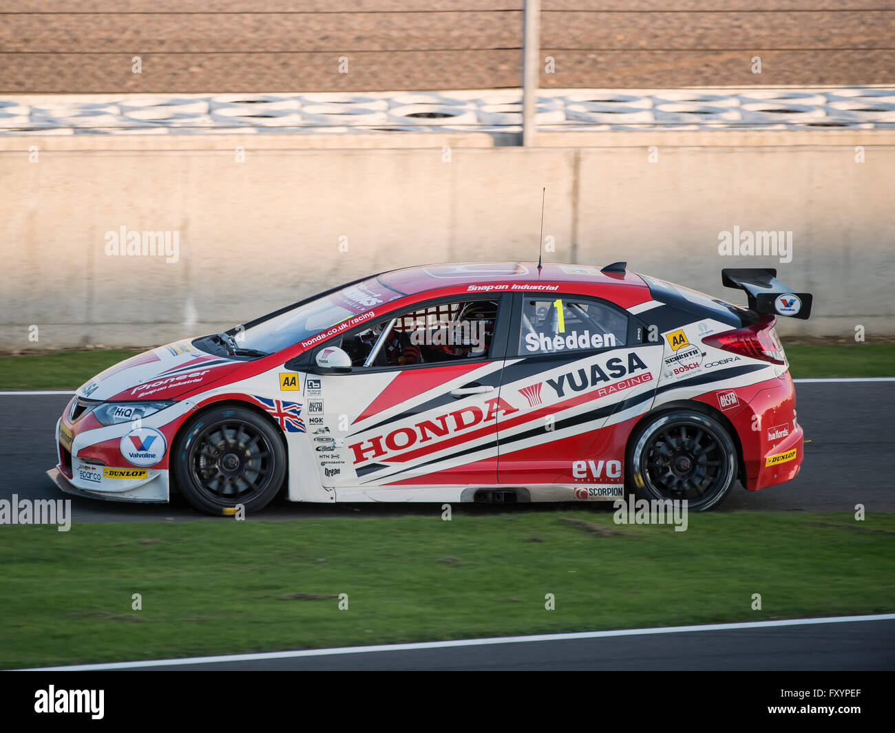 British Touring Cars BTCC 2013 at Silverstone race track Stock Photo ...