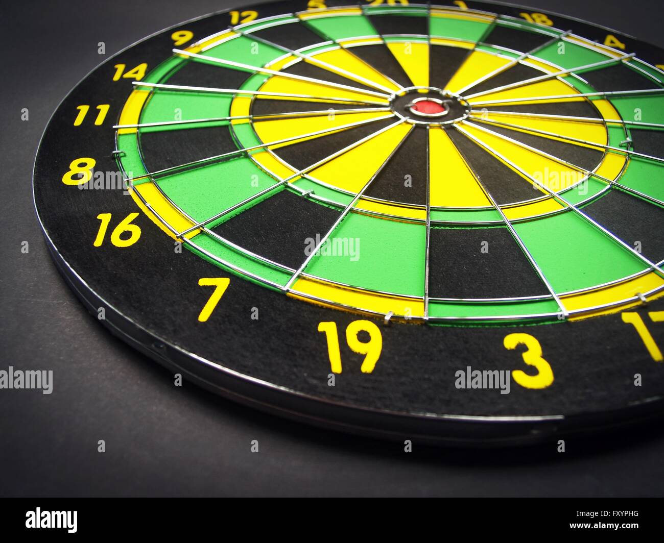 dartboard target aim goal achievement concept Stock Photo - Alamy