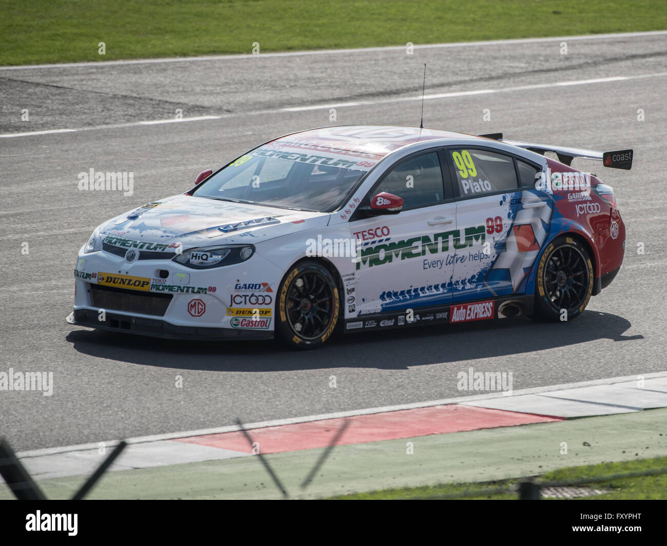 British Touring Cars BTCC 2013 at Silverstone race track. Jason Plato ...