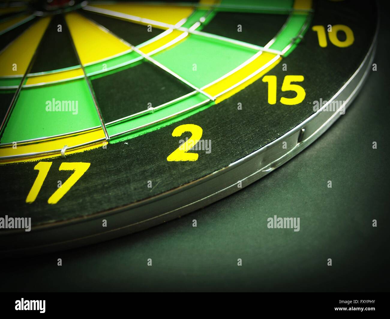 dartboard target aim goal achievement concept Stock Photo - Alamy