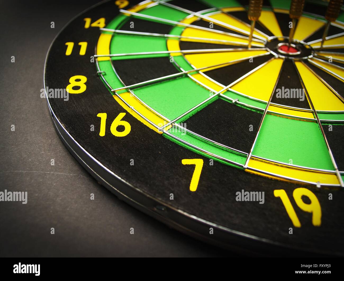 Dartboard target aim goal achievement concept Stock Photo - Alamy