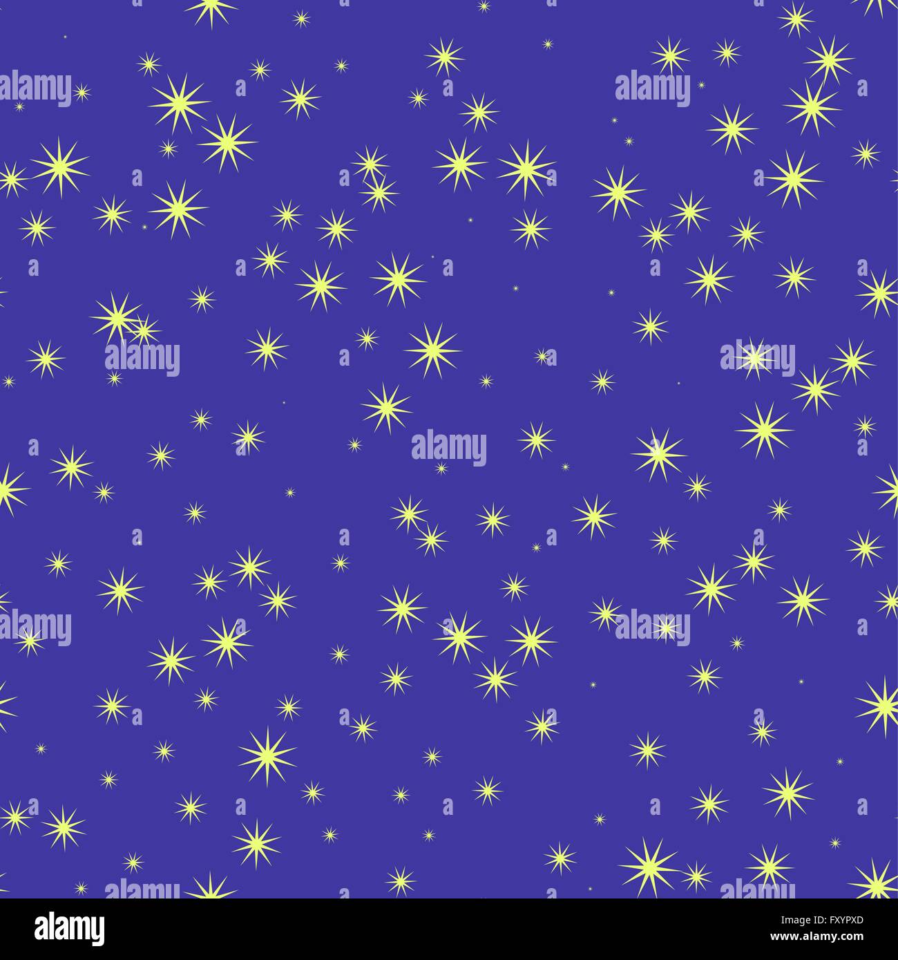 stars and sky at night, seamless pattern; vector illustration Stock ...