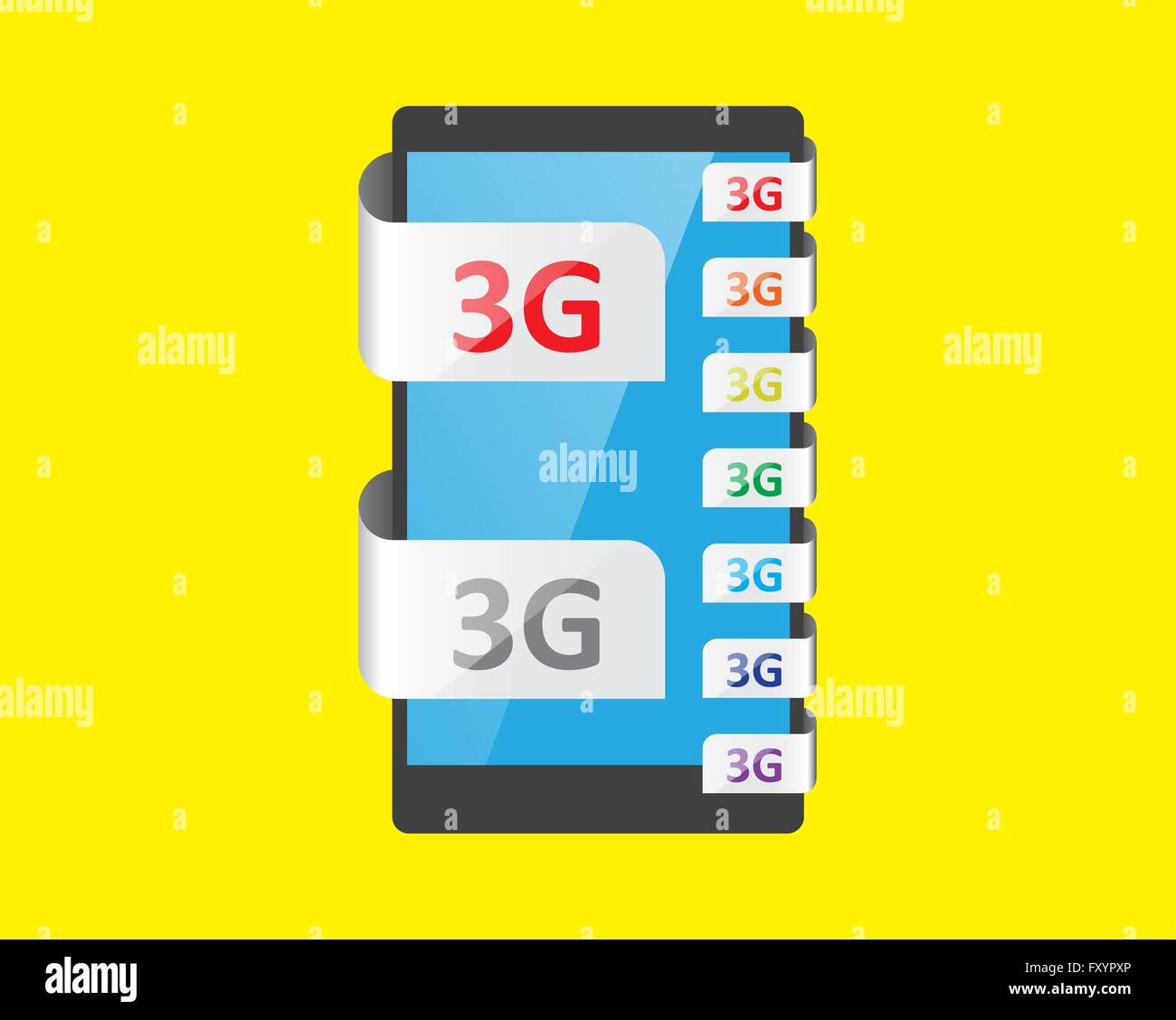 3G connection feature, vector illustration Stock Vector Image & Art - Alamy