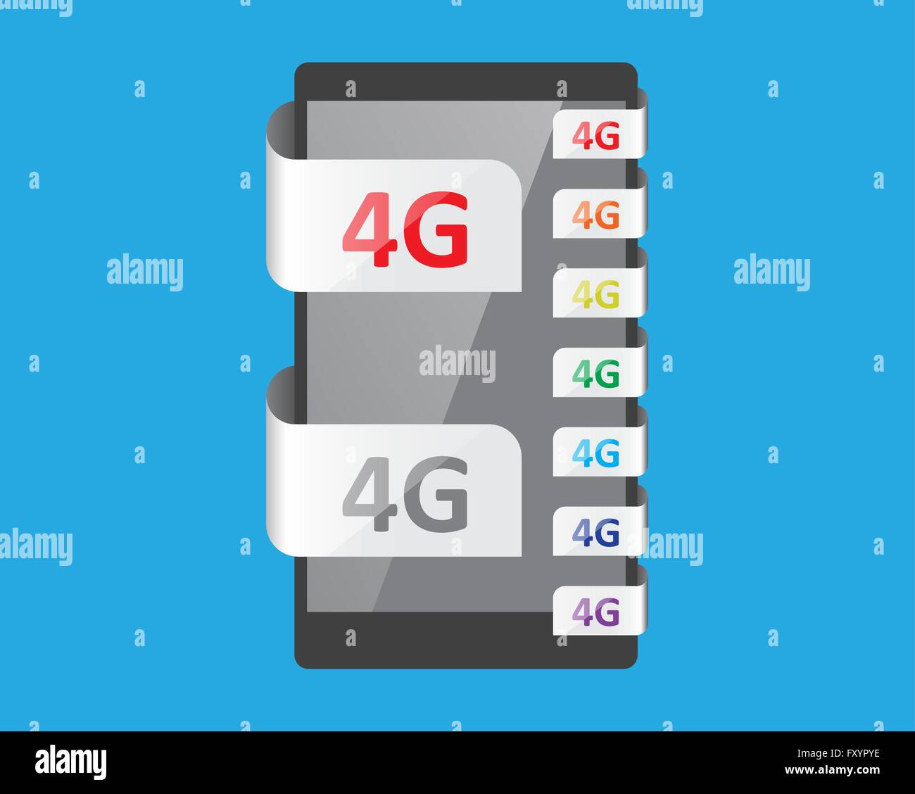 4G connection feature, vector illustration Stock Vector Image & Art - Alamy