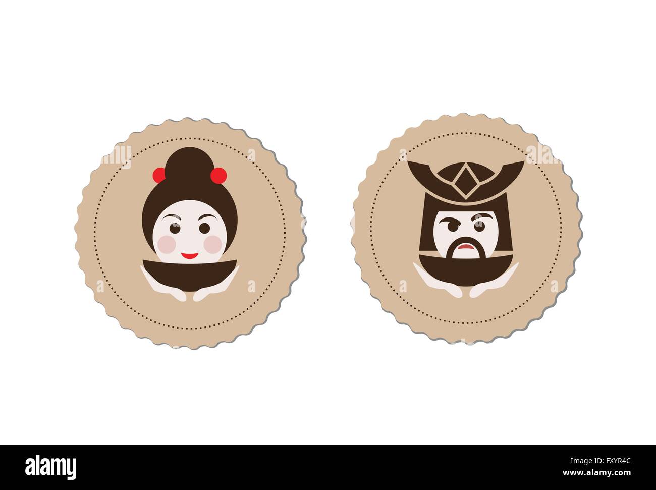 Geisha tea ceremony Stock Vector Images - Alamy