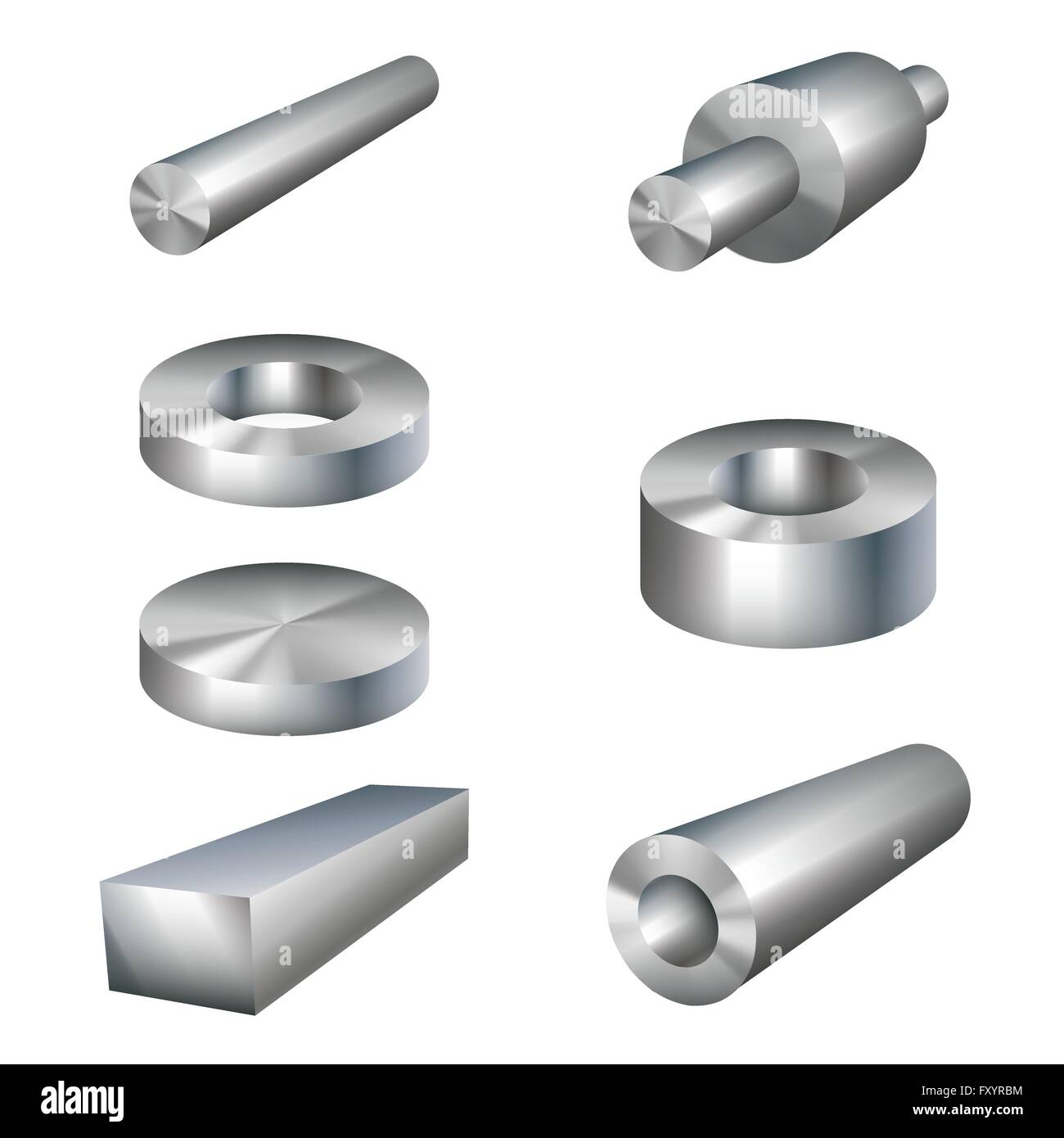 steel products metal parts vector illustration Stock Vector Image & Art ...