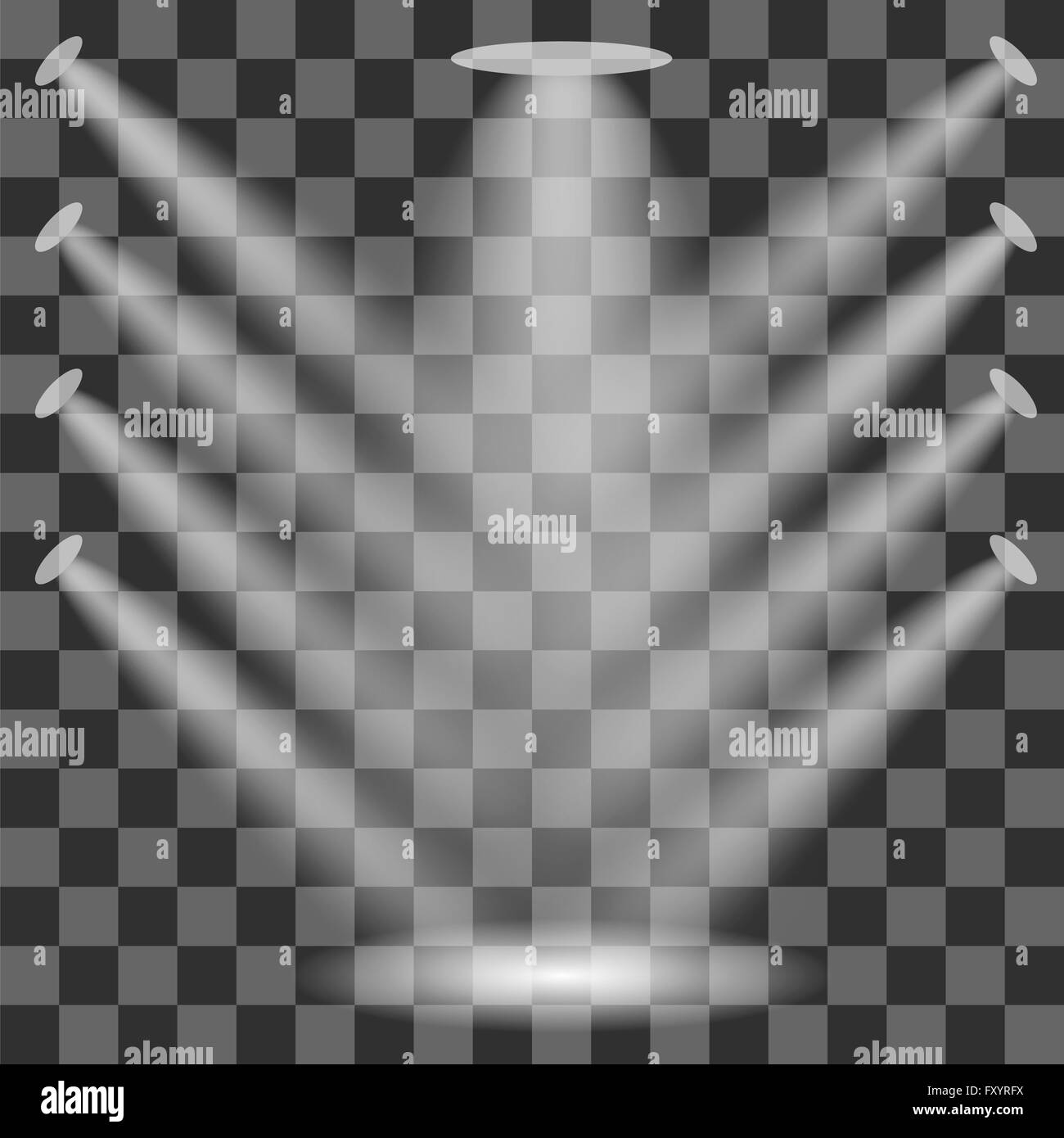 Set of Spotlights Isolated Stock Photo - Alamy