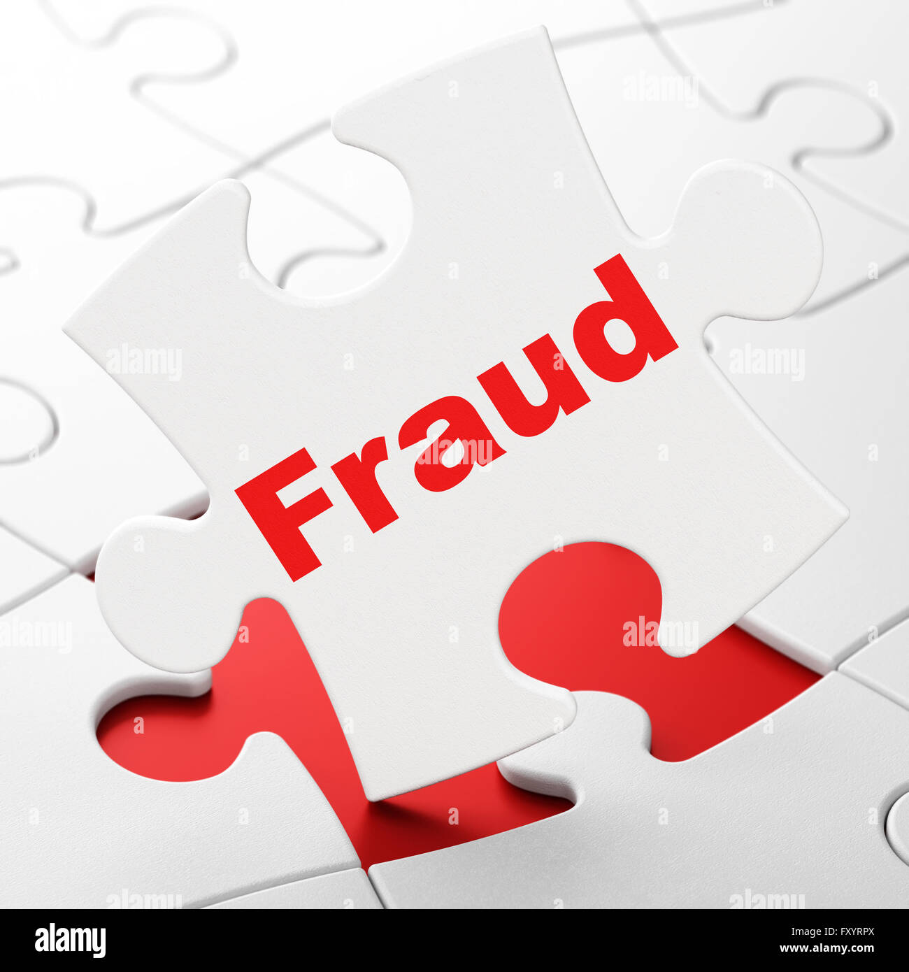 Security concept: Fraud on puzzle background Stock Photo - Alamy