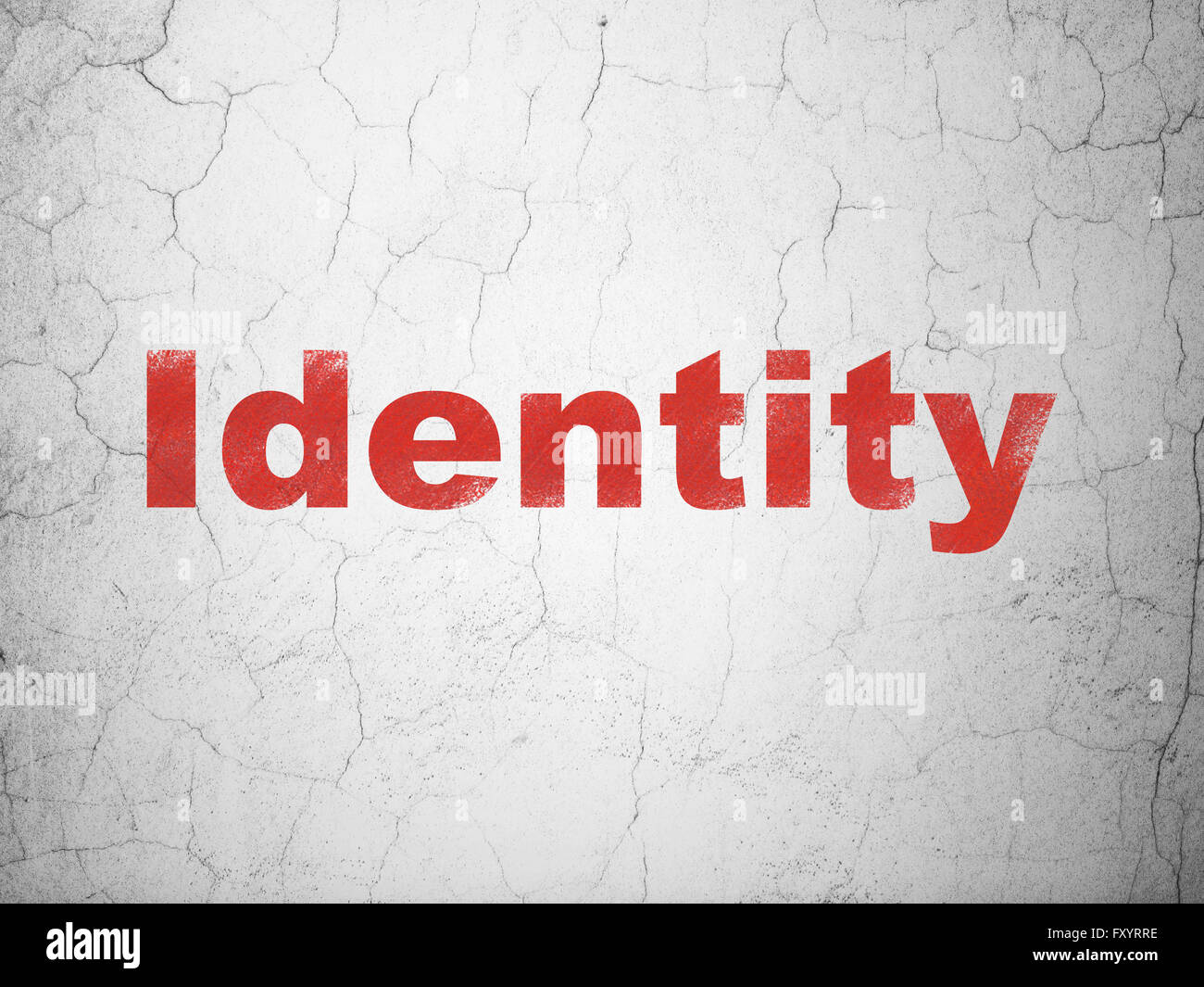 Security concept: Identity on wall background Stock Photo - Alamy