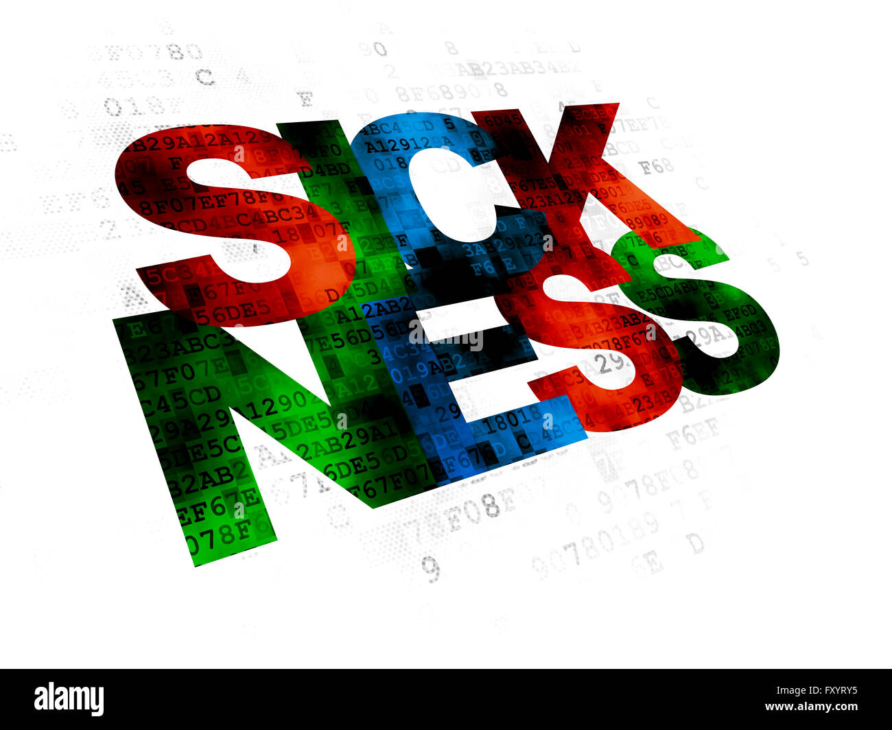 Healthcare concept: Sickness on Digital background Stock Photo - Alamy
