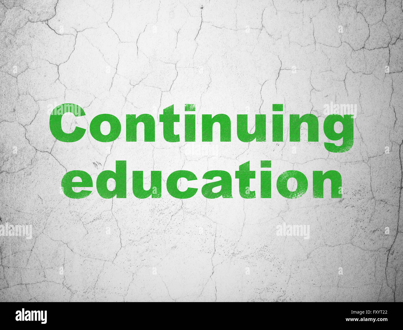 Learning concept: Continuing Education on wall background Stock Photo ...