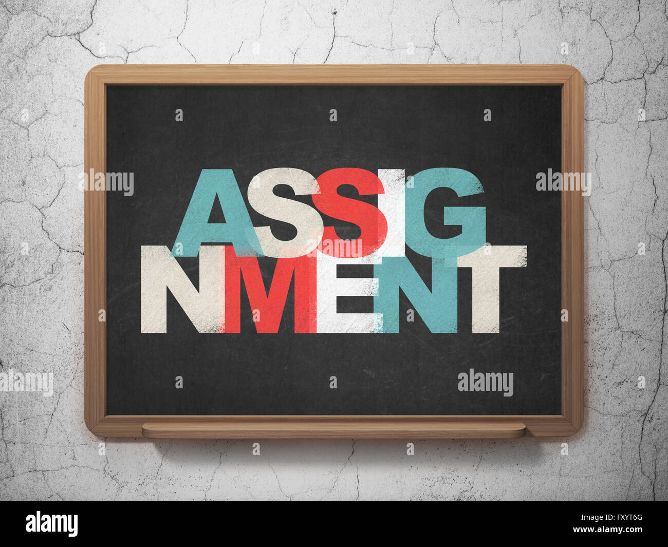 Law concept: Assignment on School board background Stock Photo - Alamy