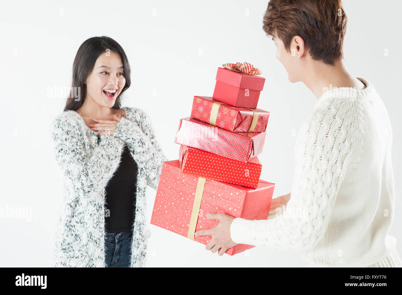 Couple delighted hi-res stock photography and images - Alamy