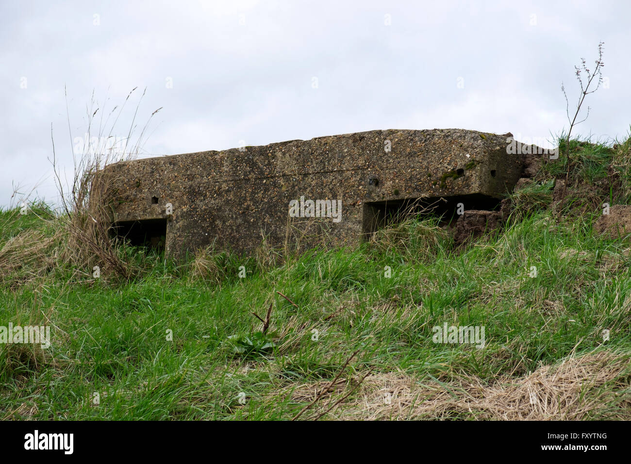 World War Two bunker, Shingle Street, Suffolk, UK Stock Photo - Alamy