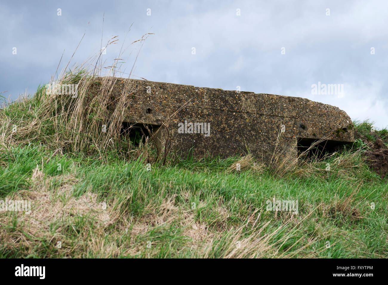 World War Two bunker, Shingle Street, Suffolk, UK Stock Photo - Alamy