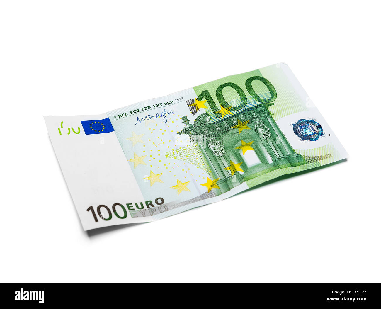 100 euro isolated on white background, with clipping path Stock Photo ...