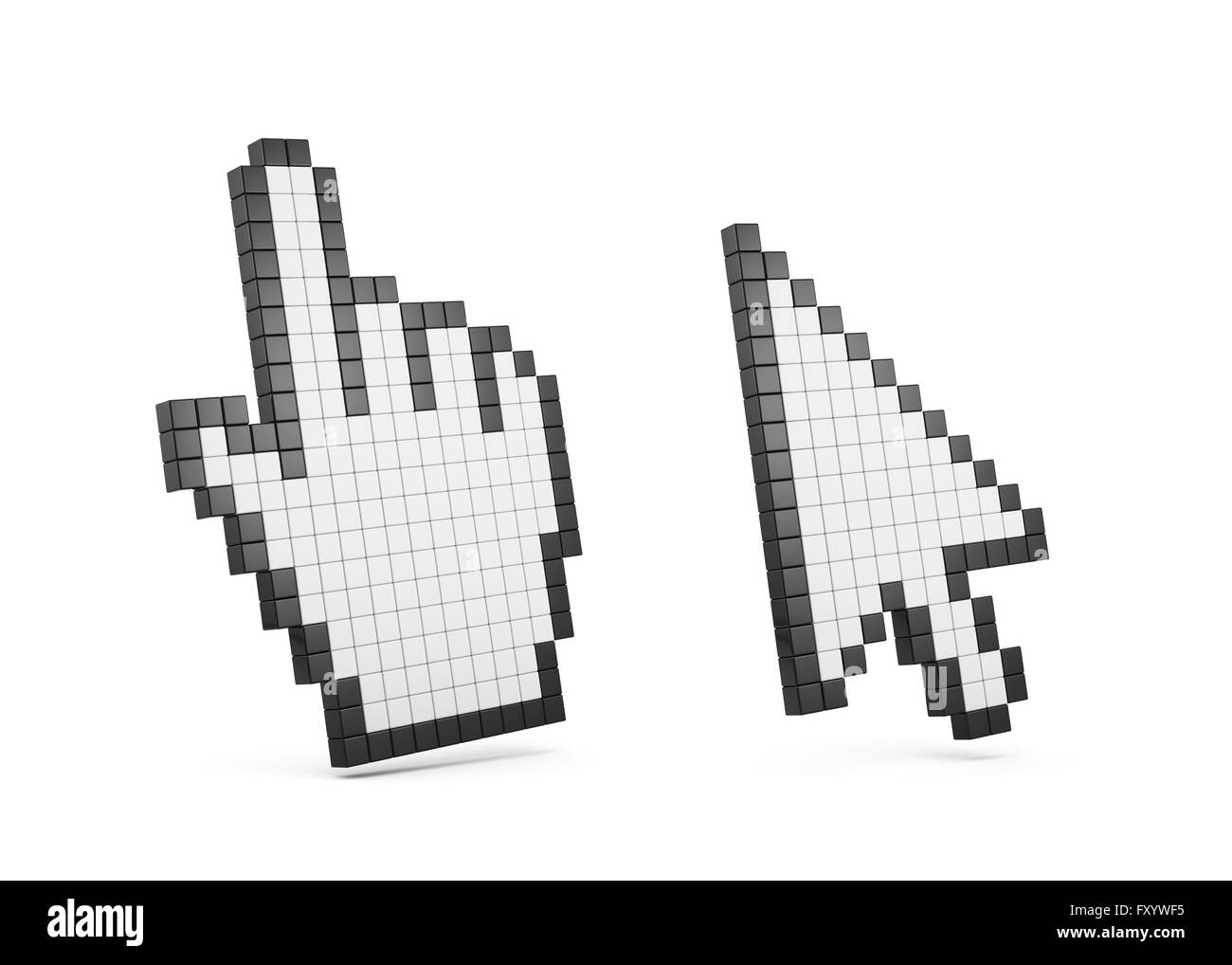 Mouse hand arrow cursor set hi-res stock photography and images - Alamy