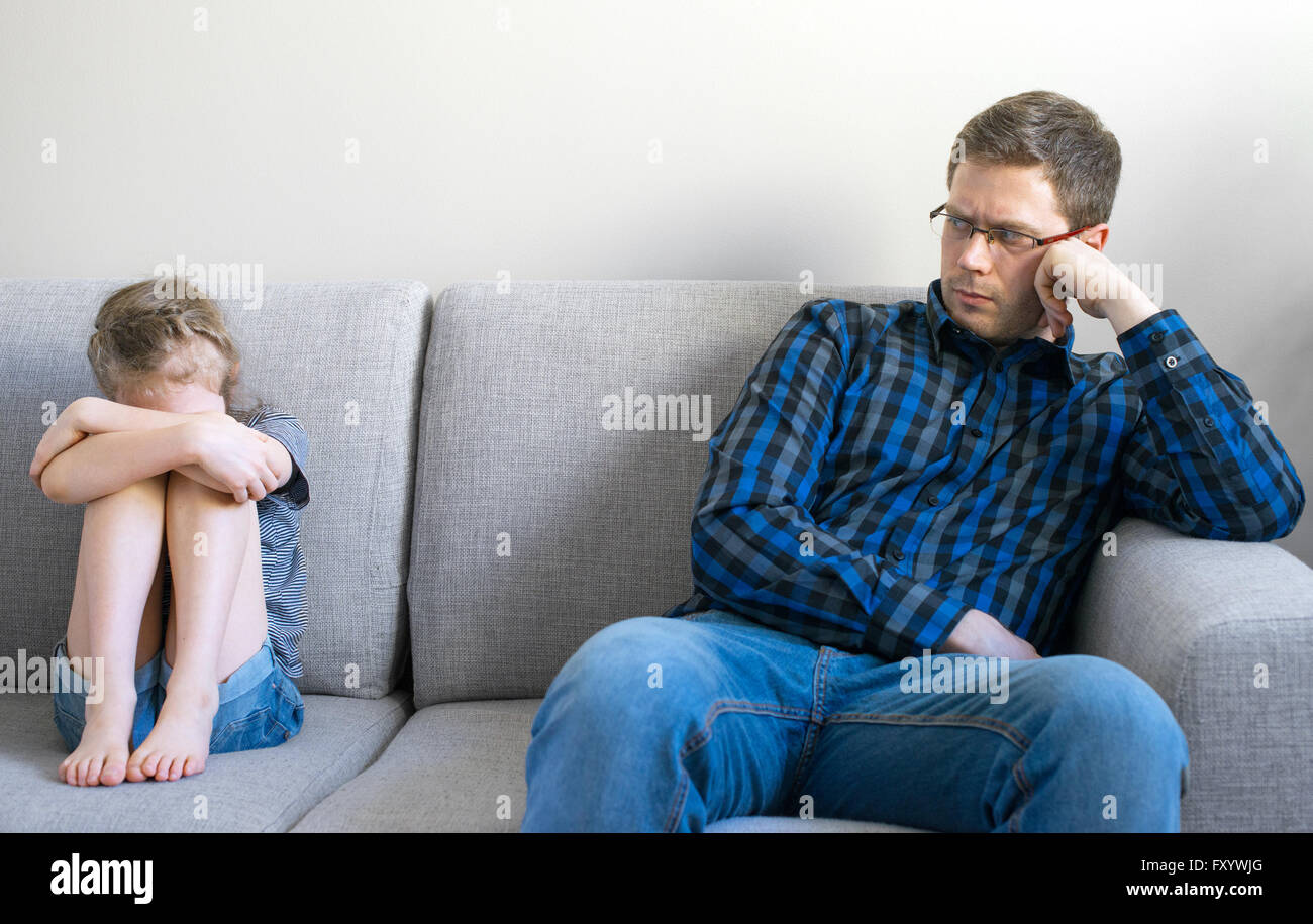 Father and daughter are in quarrel Stock Photo - Alamy
