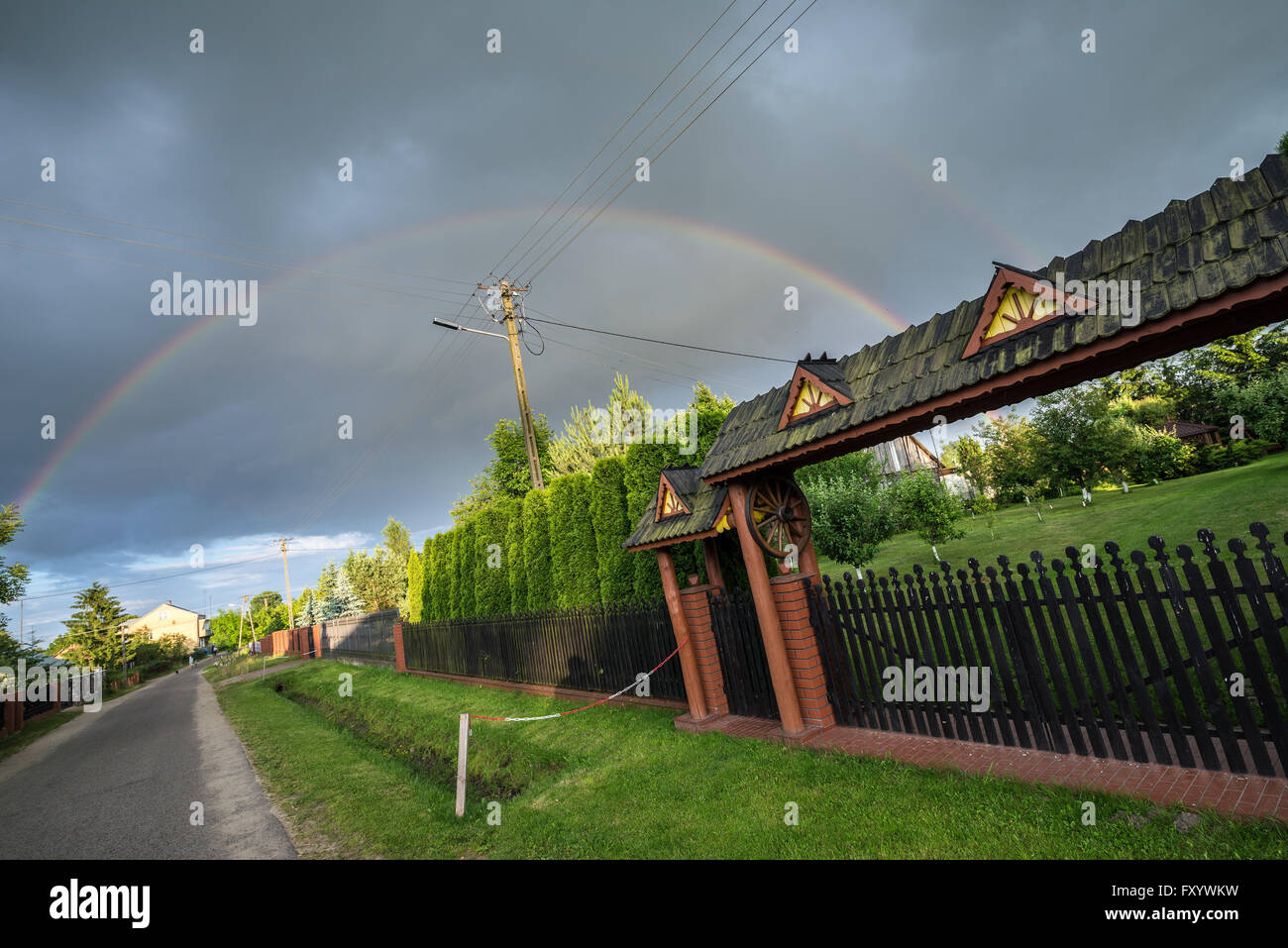 Village rainbow hi-res stock photography and images - Alamy