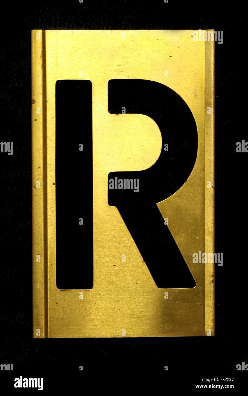 Stencil Military Stencil R Stock Photo - Alamy