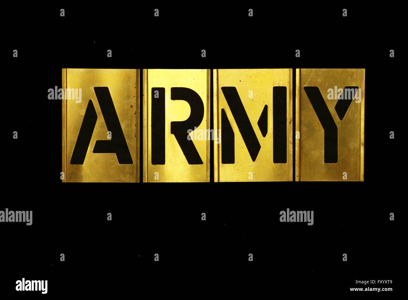Stencil Military Stencil Army Stock Photo - Alamy