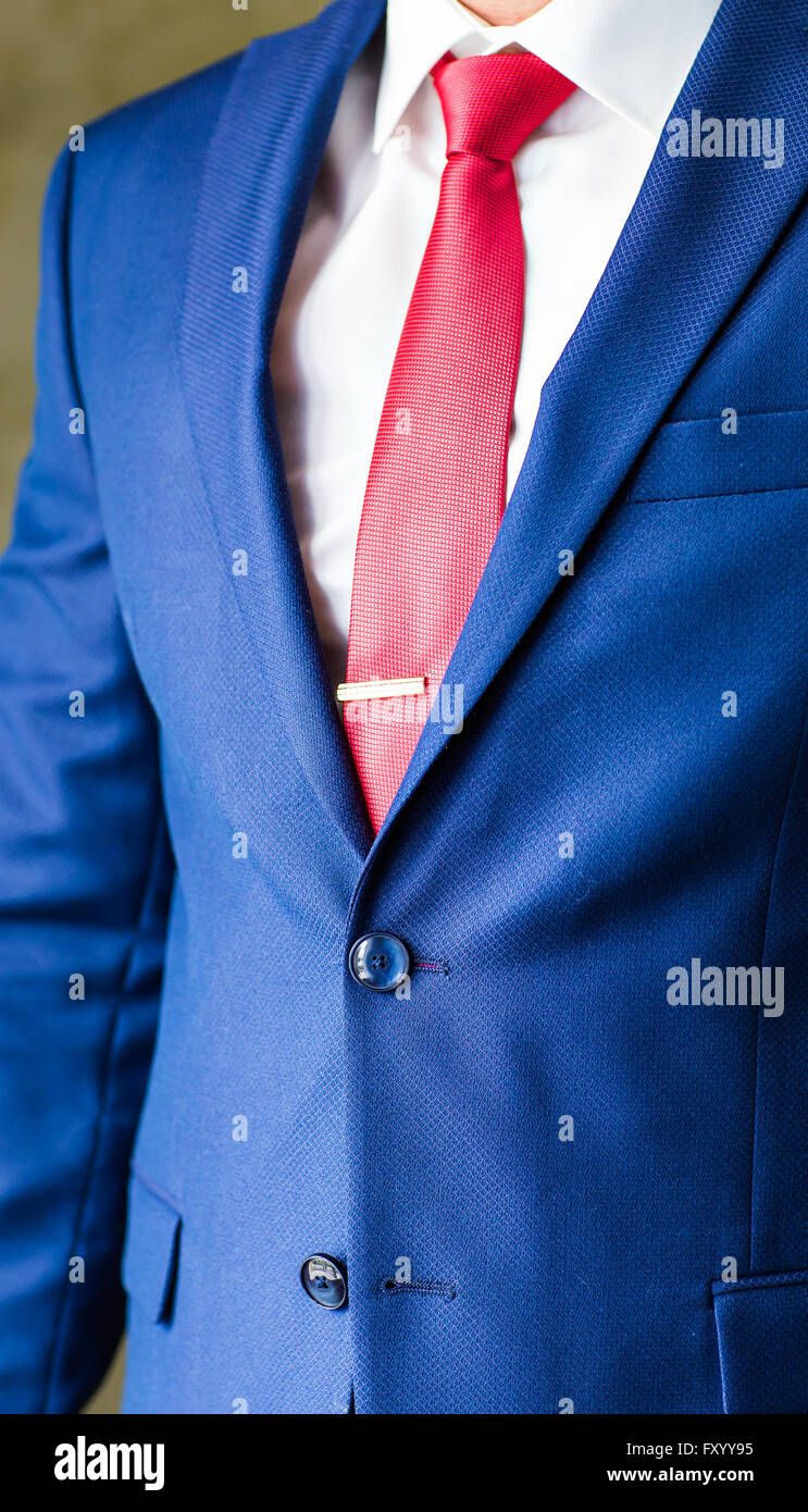 Male model in a suit close-up Stock Photo - Alamy