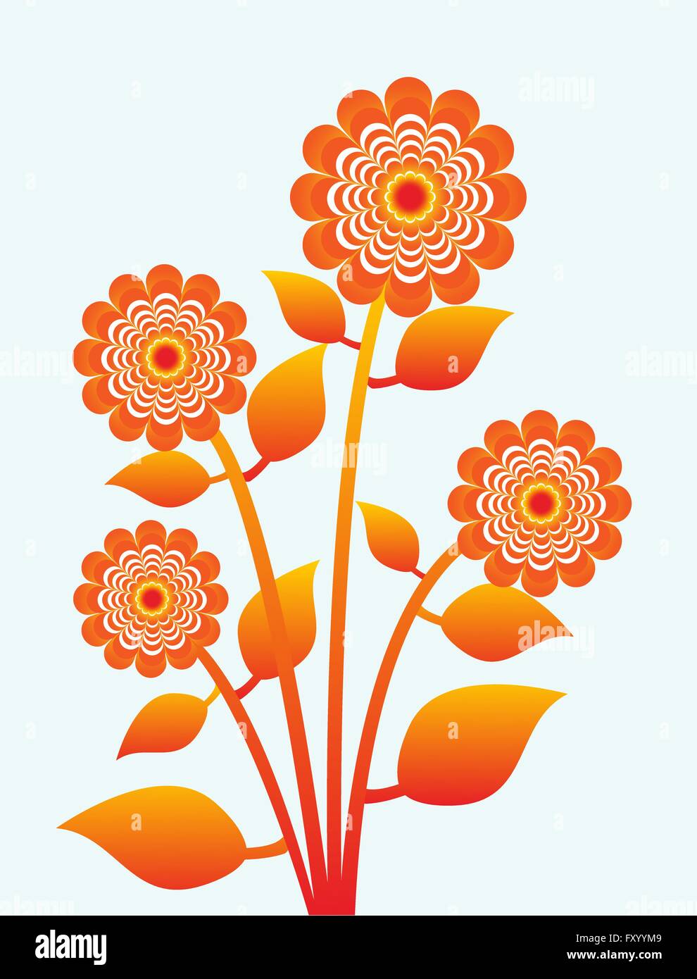 Flowers art design Stock Vector Image & Art - Alamy