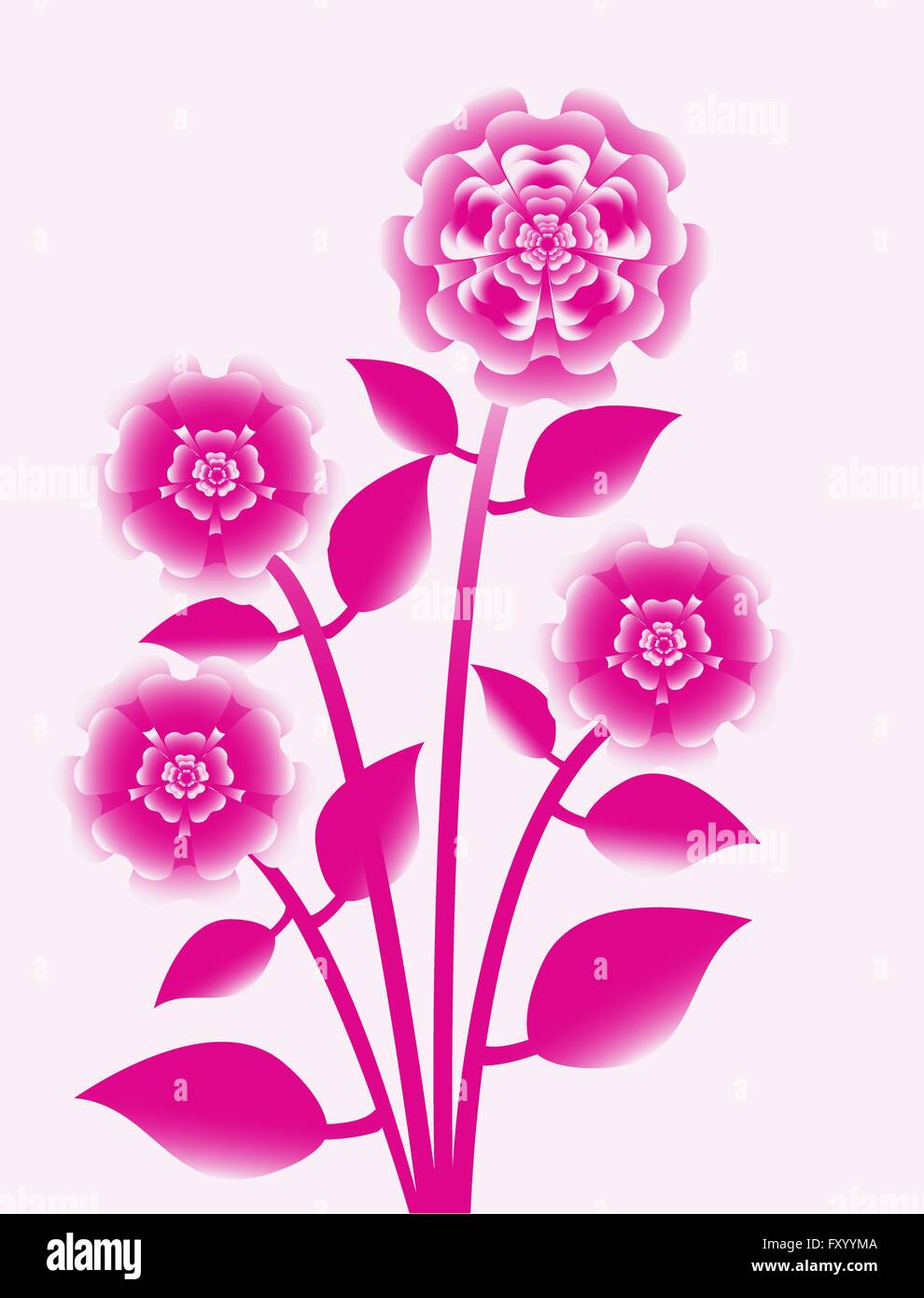 Flowers art design Stock Vector Image & Art - Alamy