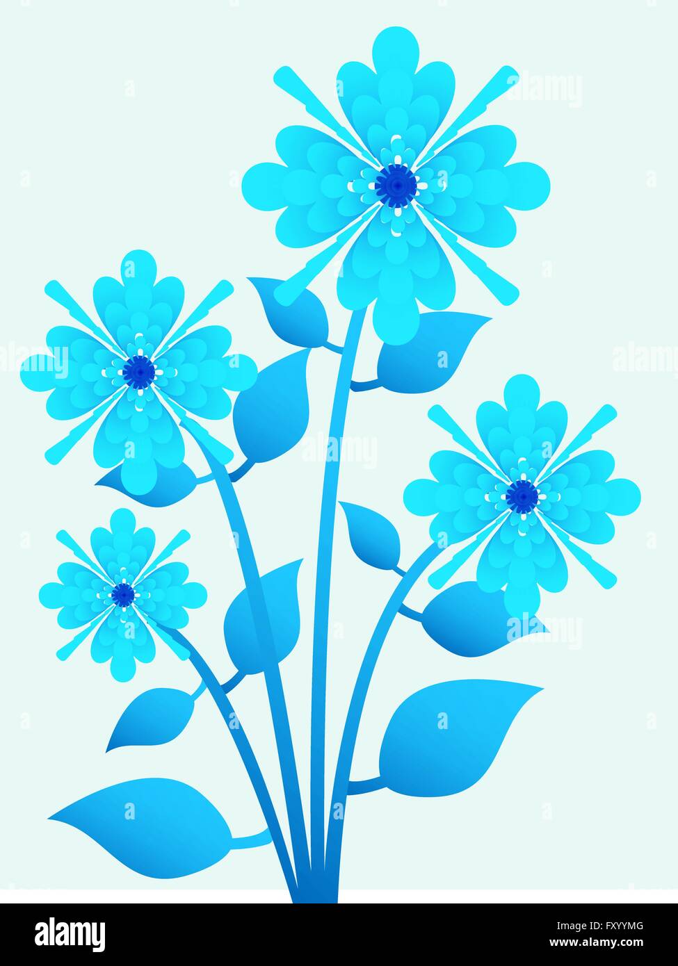 Flowers art design Stock Vector Image & Art - Alamy
