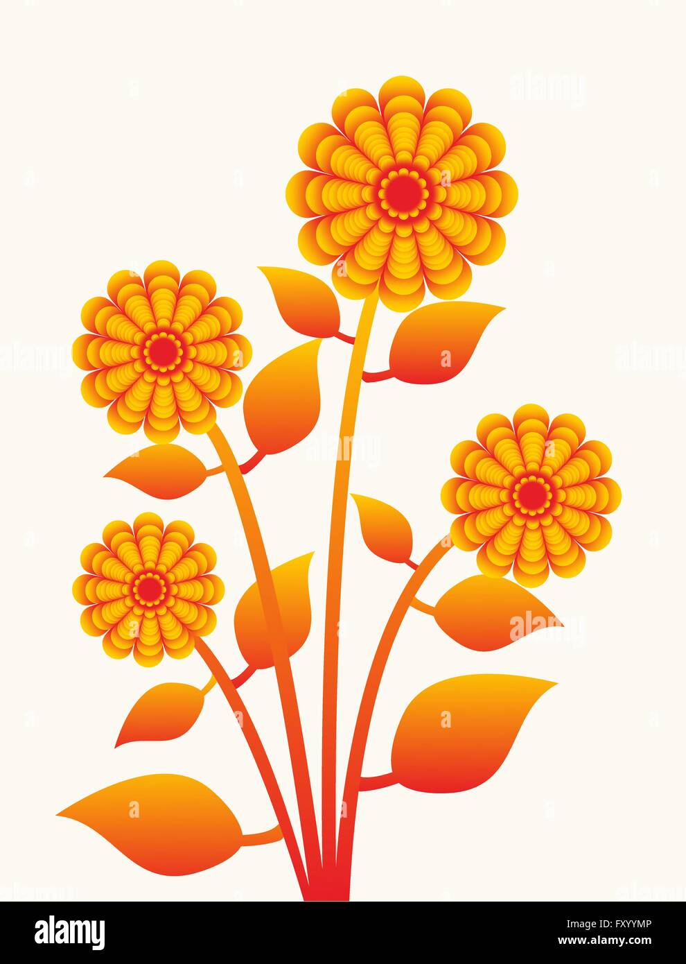 Flowers art design Stock Vector Image & Art - Alamy