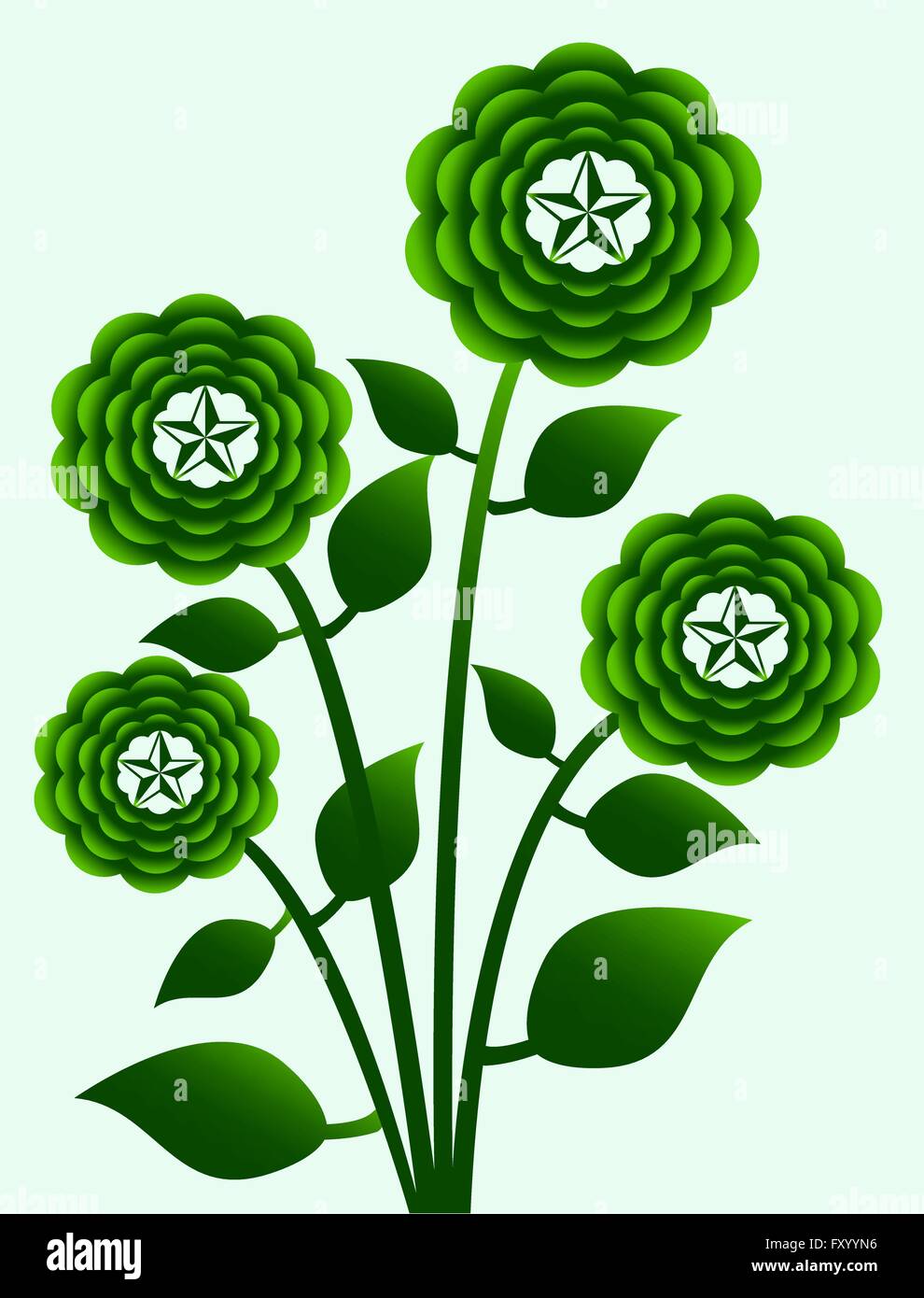 Flowers art design Stock Vector Image & Art - Alamy