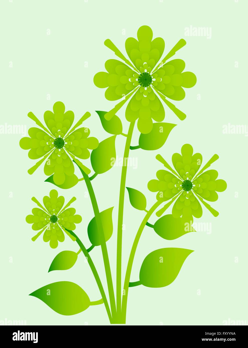 Flowers art design Stock Vector Image & Art - Alamy