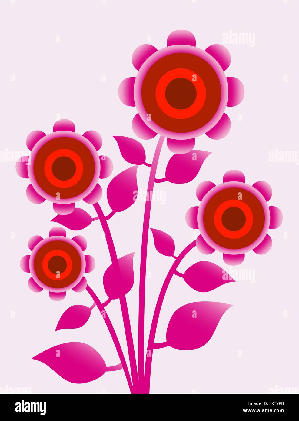 Flowers art design Stock Vector Image & Art - Alamy