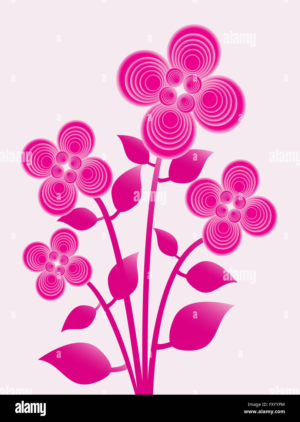 Flowers art design Stock Vector Image & Art - Alamy