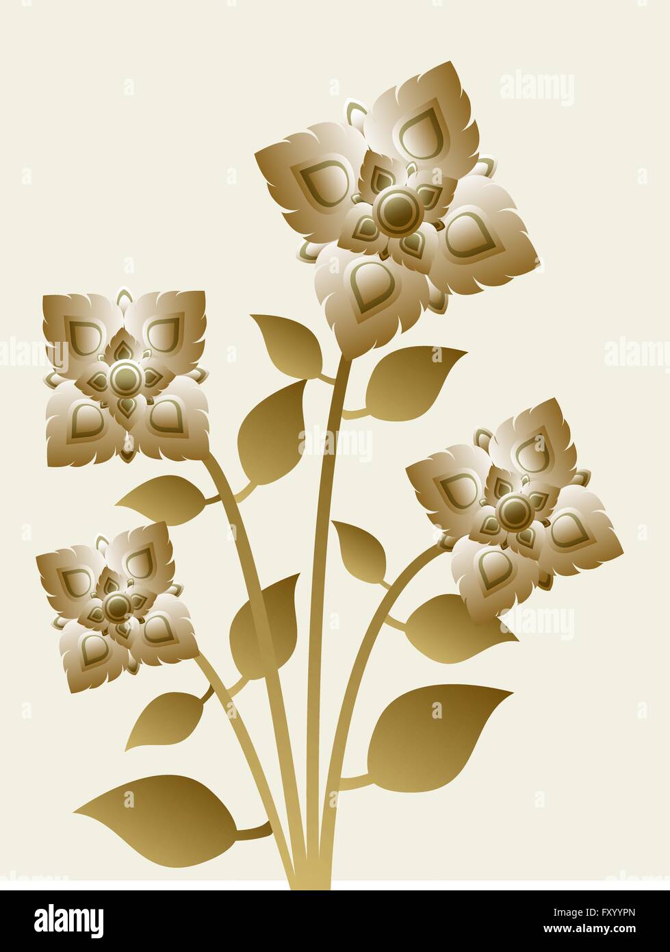 Flowers art design Stock Vector Image & Art - Alamy